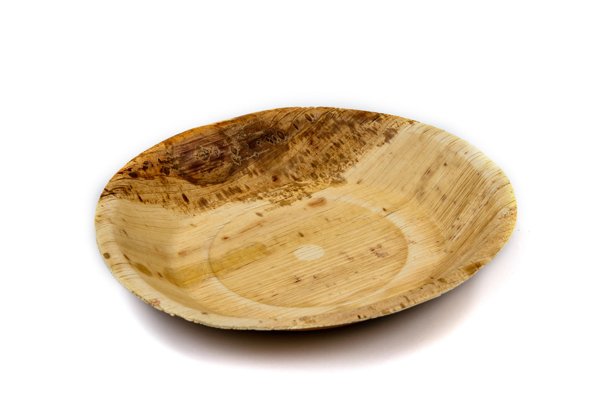 22cm Round Palm Leaf Plate – Milieco